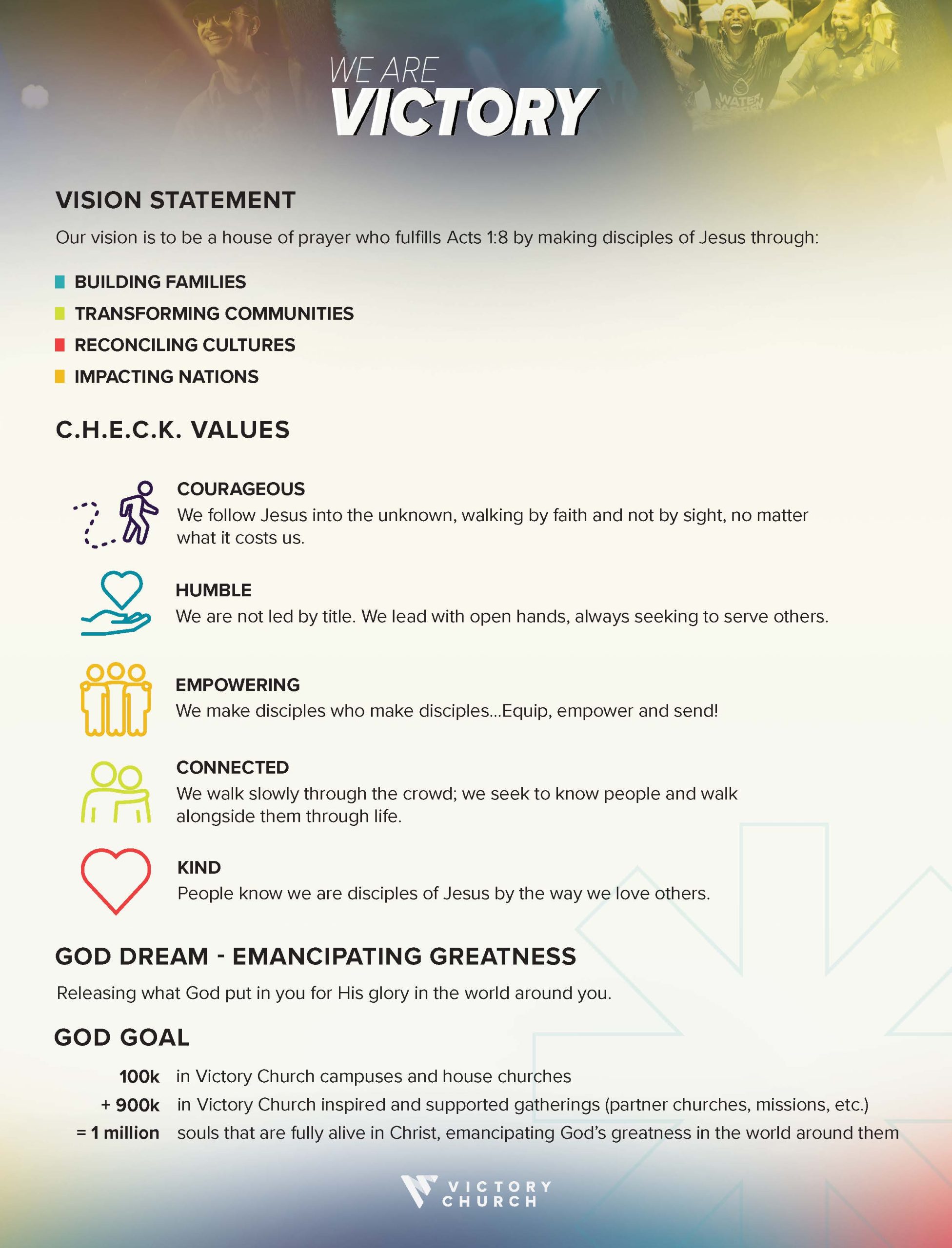 Our Vision and Values - Victory Church